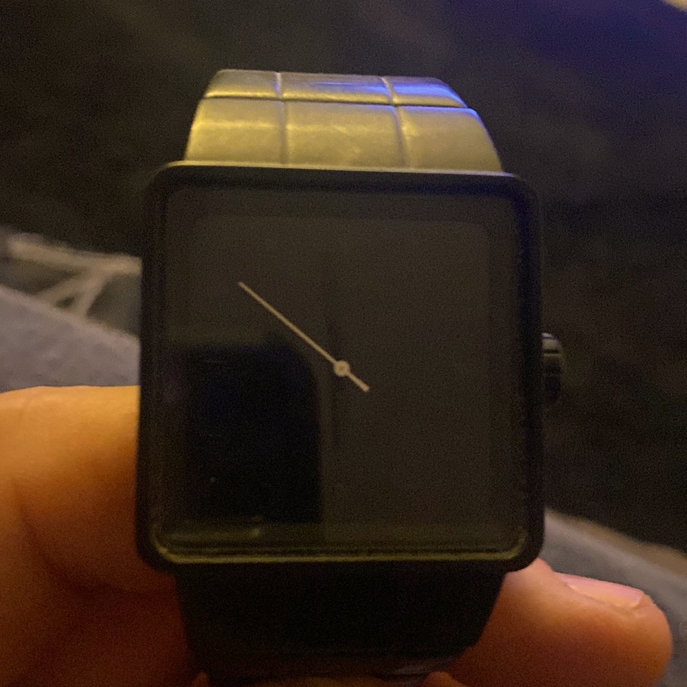 Nixon Mens Stainless Steel Square Face Watch - Gem